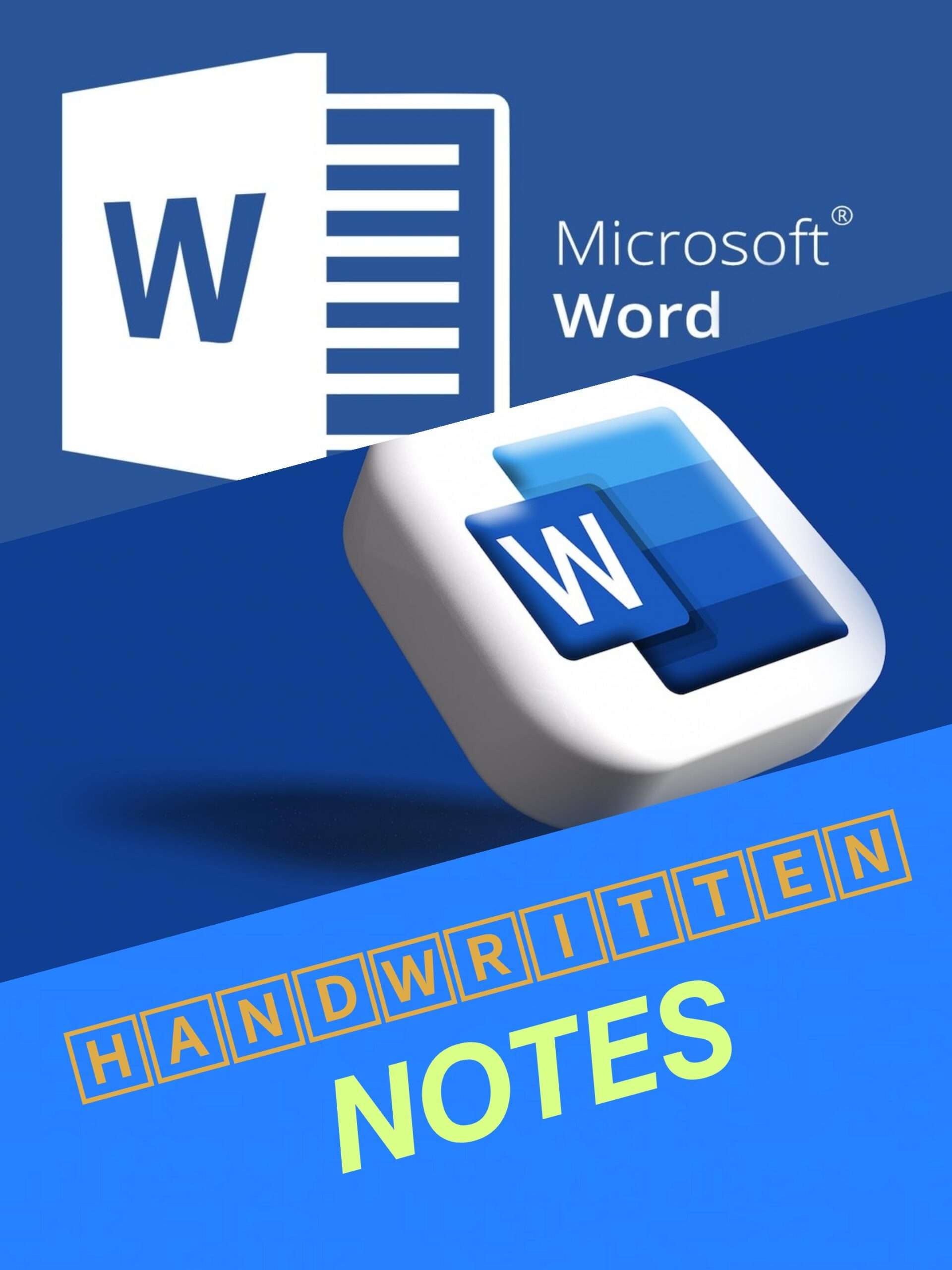 Handwritten Notes of Basic Knowledge of Microsoft Word - Studigoo ...