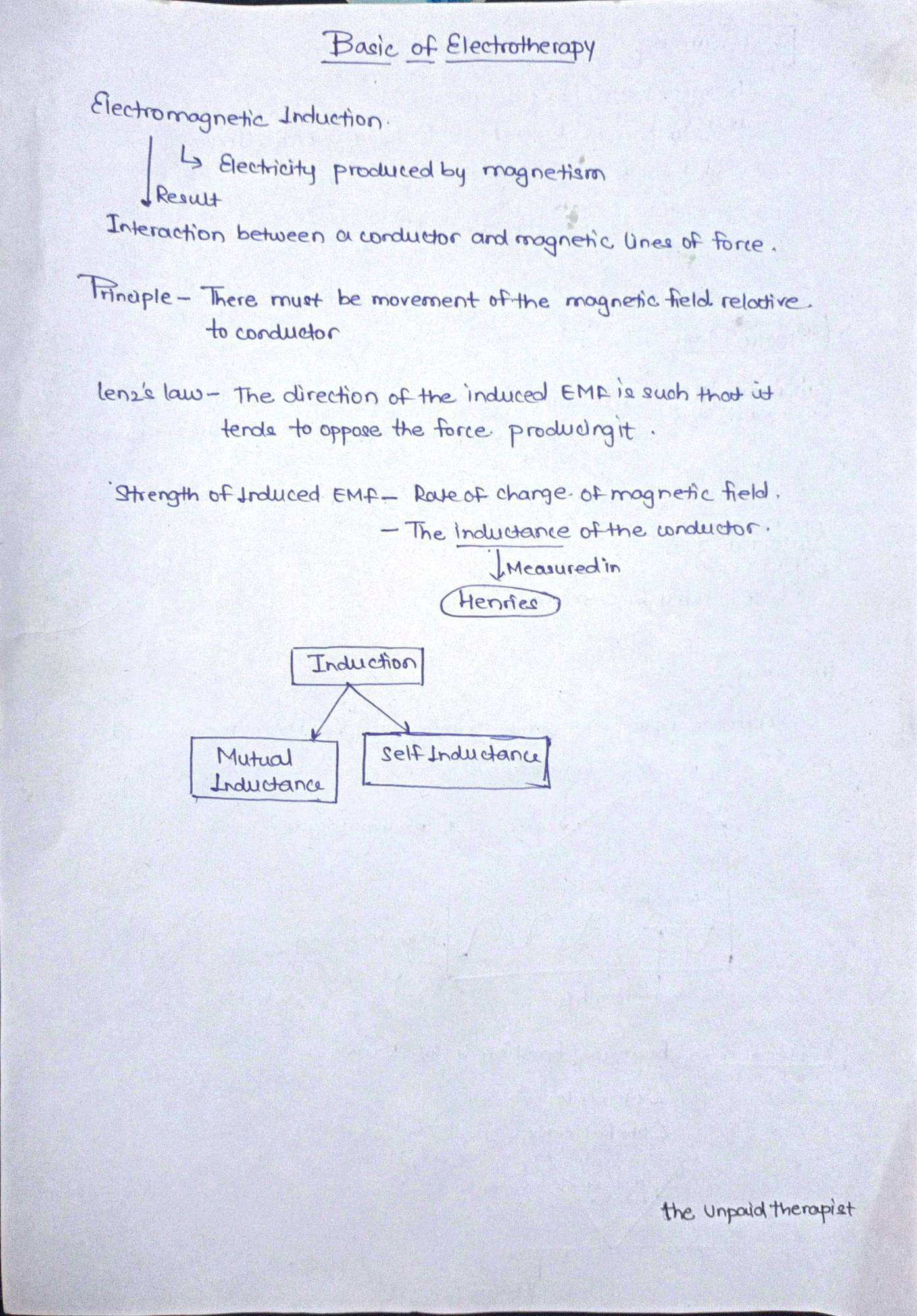 Basic of electrotherapy - Studigoo | Sell Your Study Material
