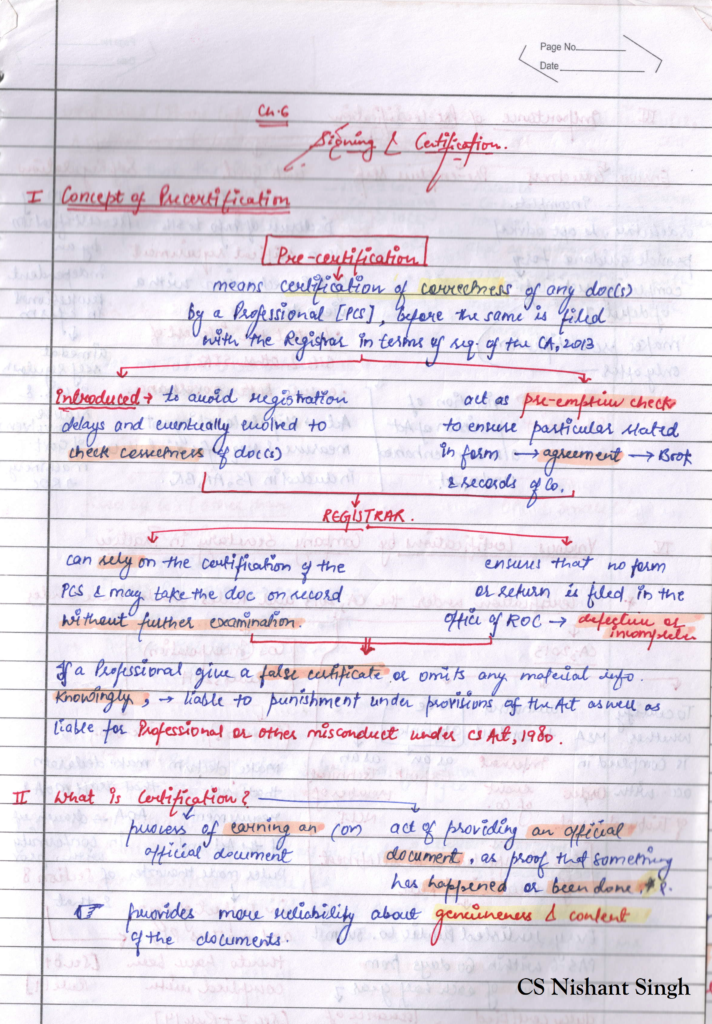 SACMDD Handwritten Notes - CS Professional - Studigoo | Sell Your Study ...