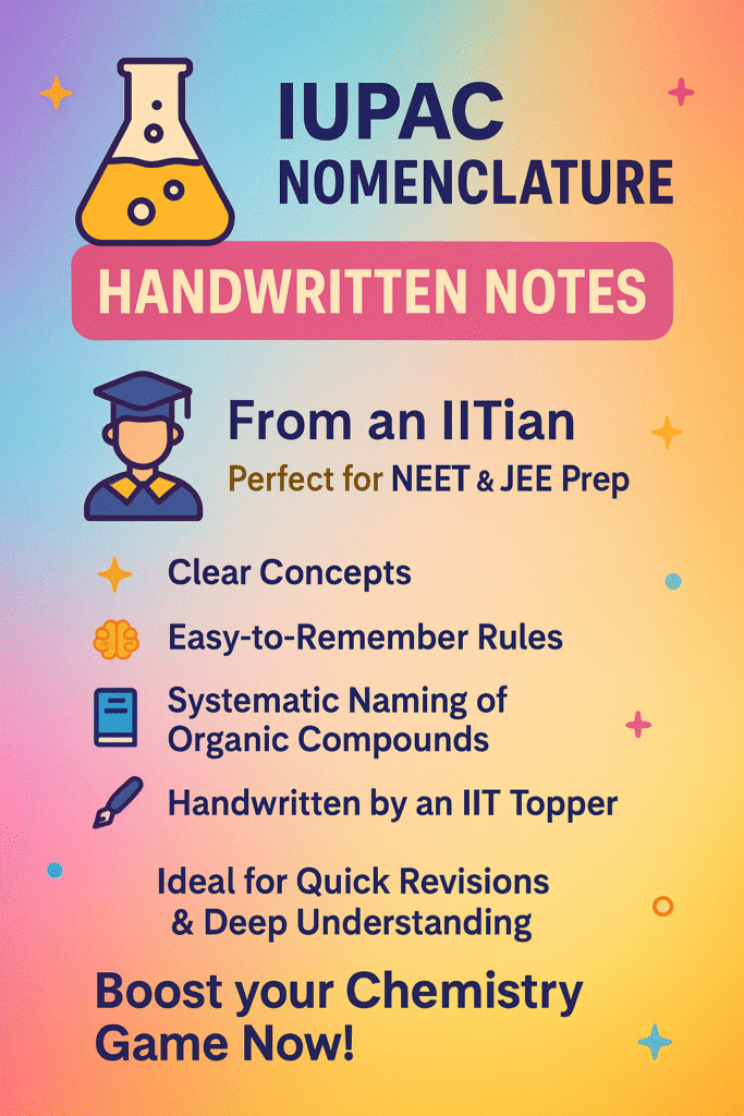IUPAC Nomenclature – PW Handwritten Notes 🧾 From an IITian 👨‍🎓 ...